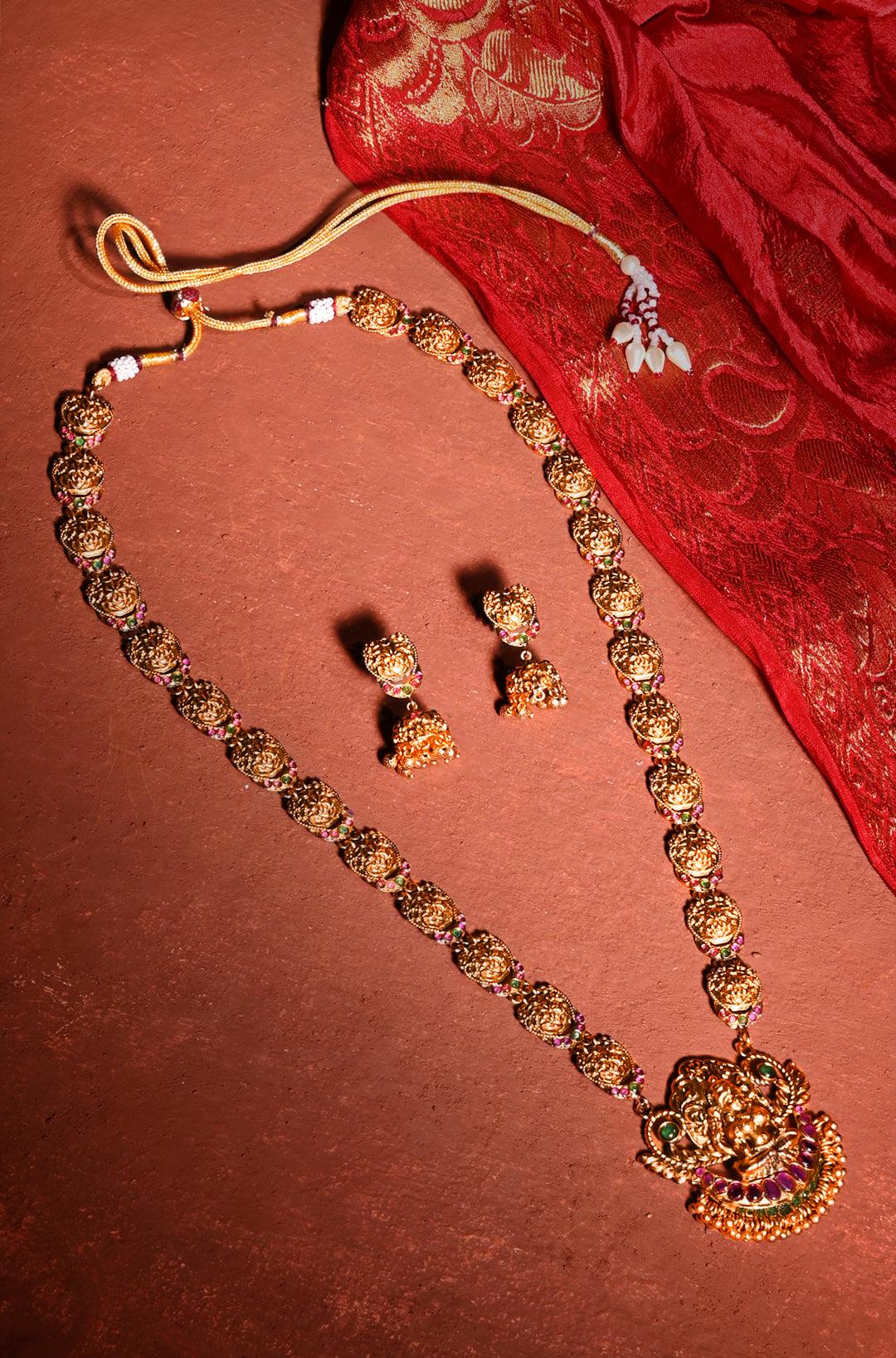 Sacred Temple Long Necklace Set